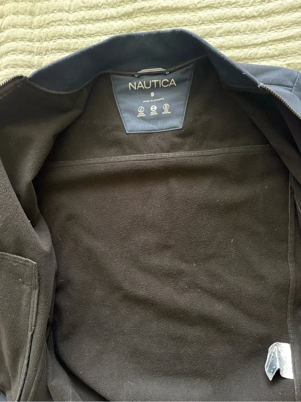 Nautica | Jackets & Coats | Nautica Mens Navy Blue Bomber Jacket With ...